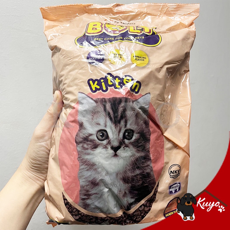 Jual Bolt Kitten Makanan Anak Kucing Pelet Rasa Salmon Cat Dry Food ...