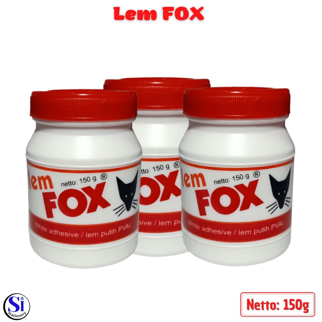 Jual LEM FOX PVAC 150G / LEM PUTIH FOX 150G | Shopee Indonesia