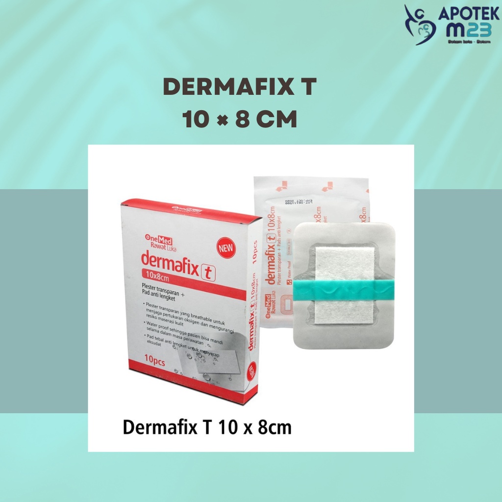 Jual Dermafix T 10x8 cm OneMed / Plester Transparant Steril (Satuan ...