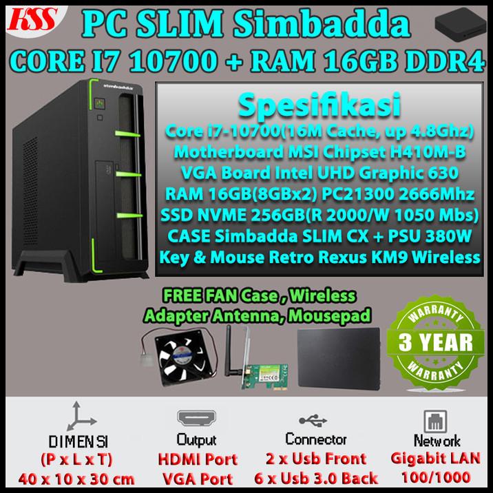 Jual Komputer Mini Pc Rakitan [Core I7, Ram 16Gb] Gen Terbaru Siap ...