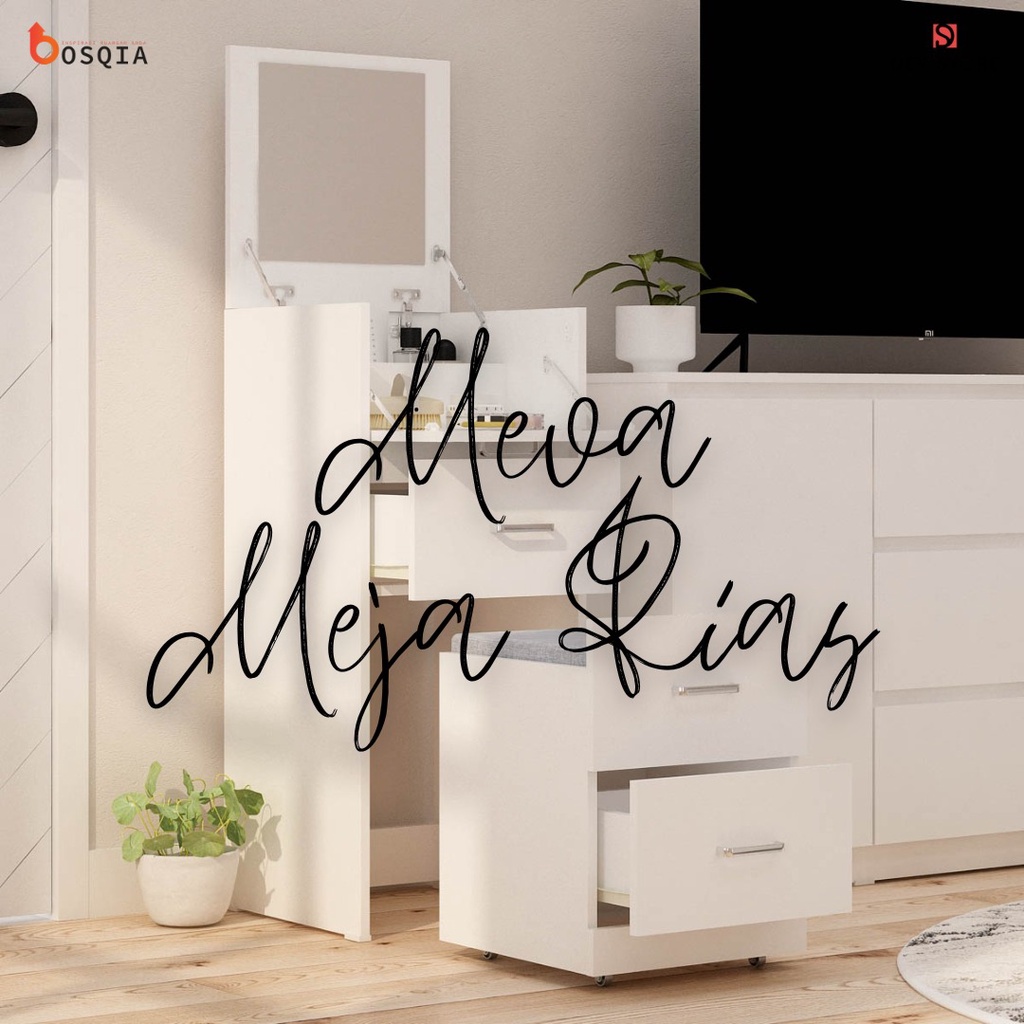 Jual Rak Multifungsi Dengan Meja Rias / Rak Laci Dengan Cermin / MEVA ...