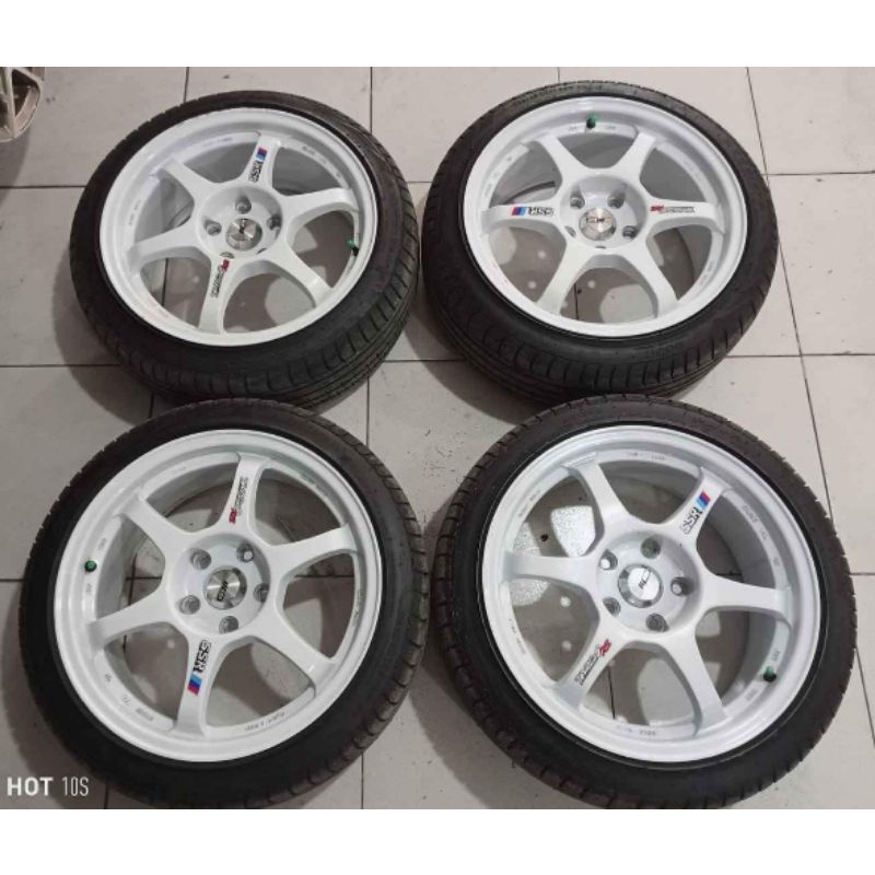 Jual Velg mobil paketan SSR Ring 17 Pcd 5x114,3 + Ban PHI 205 45 r17 Buat Ertiga Luxio Grand max ...