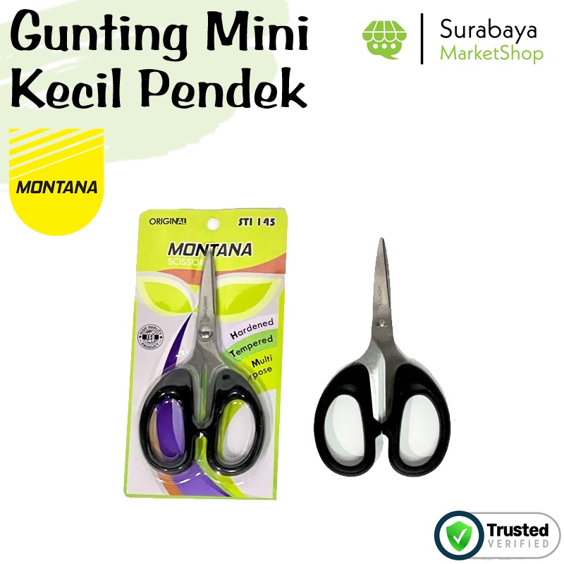 Jual Gunting Kecil Mini Pendek Stainless Montana STI-145 (1pcs ...