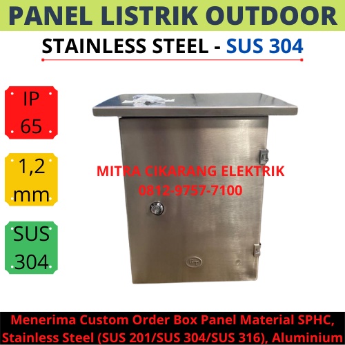 Jual Box Panel Listrik Stainless 400x300x150mm SUS-304 1,2mm DOFF GT ...