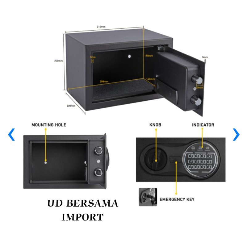 Jual KRISBOW Brankas/Berangkas/Brangkas Besi/Tempat Penyimpanan File ...