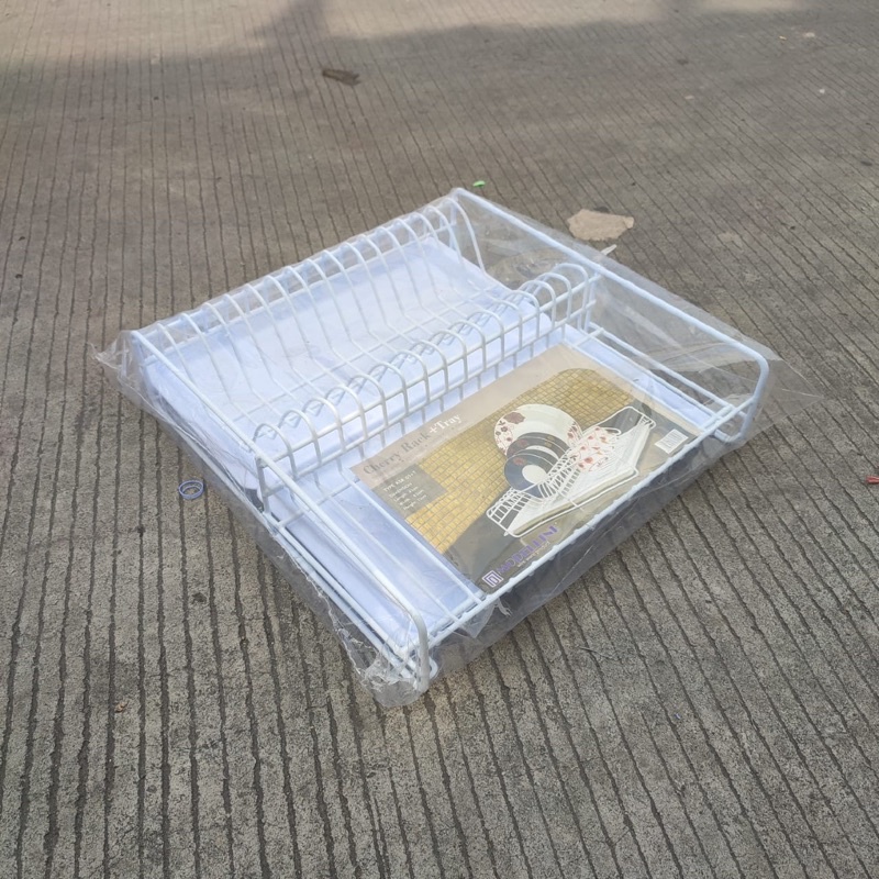 Jual MODELLINE - Rak Piring Gelas Susun 3 + Tempat Sendok + Nampan( B ...