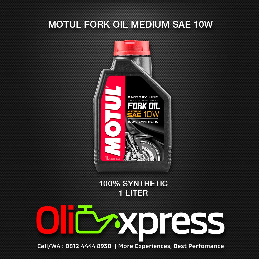 Jual MOTUL FORK OIL MEDIUM SAE 10W 100% SYNTHETIC 1 LITER | Shopee Indonesia