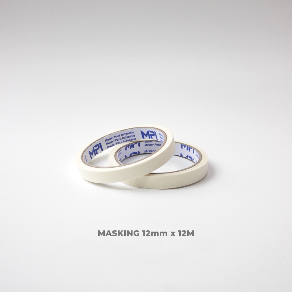 Jual Masking Tape 12mm 12 Meter MPI - Lakban Kertas 12mm | Shopee Indonesia