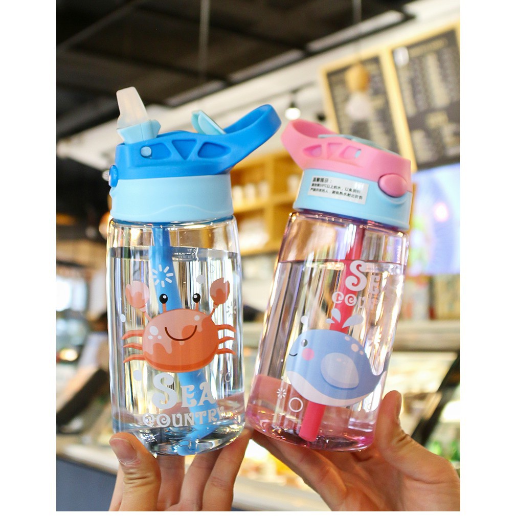 Jual Botol Minum Anak Karakter Lucu / Botol Minum Childish Sedot 500ML ...