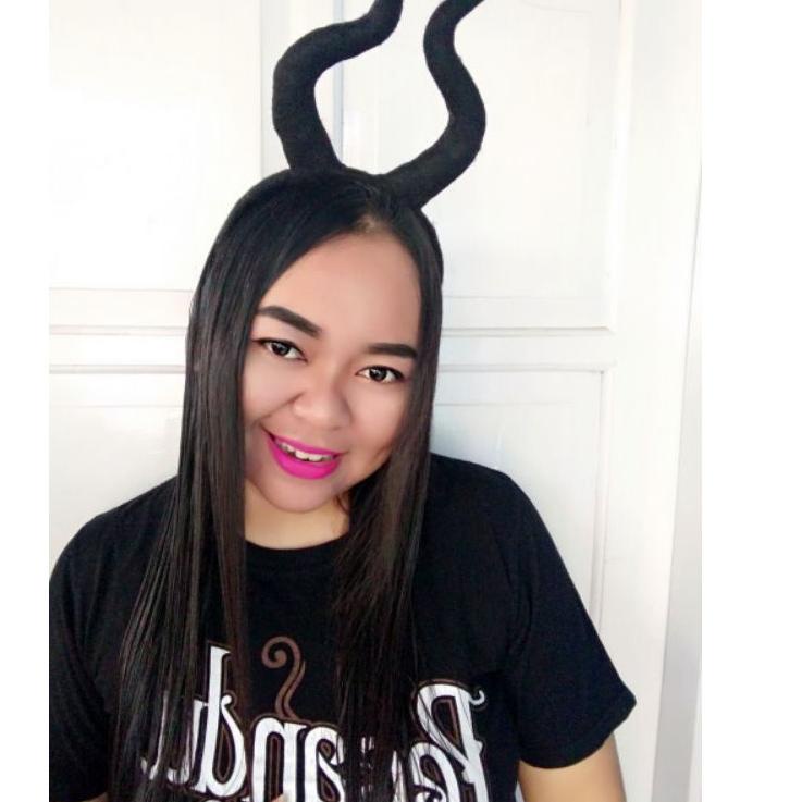 Jual Paket Irit Halloween Bando Tanduk Hitam ala Maleficent untuk Pesta ...
