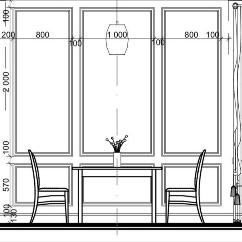 Jual wallmoulding wall panel wainscoting list kayu profile custom ...