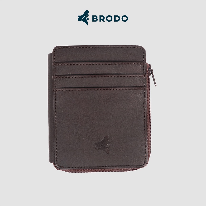 Jual BRODO - Dompet Kartu Caga Card Wallet Brown | Shopee Indonesia