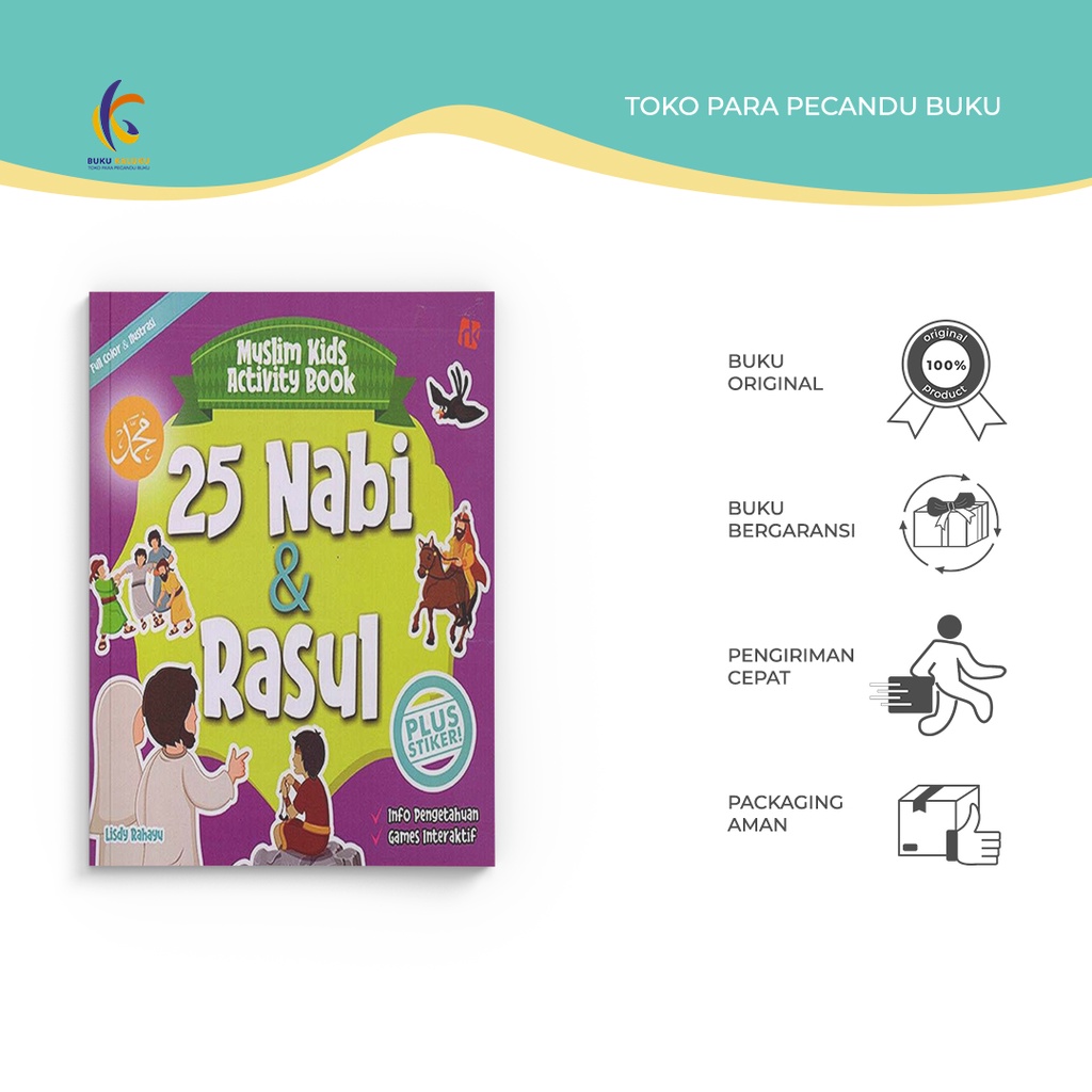 Jual Buku Agama - Muslim Kids Activity Book : 25 Nabi & Rasul - Ruang ...