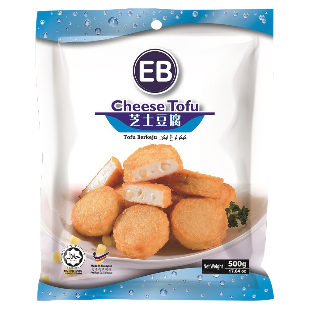 Jual EB Cheese Tofu Frozen Fish 500gr Tahu Ikan Keju Halal Makanan ...