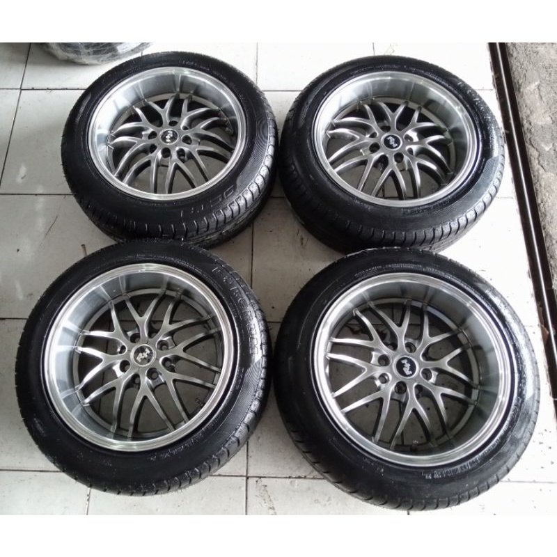 Jual Velg Mobil Bekas Celong RH Ring 16 Pcd 4x100/114 + Ban 205 55 R16 Buat Kijang Kapsul super ...