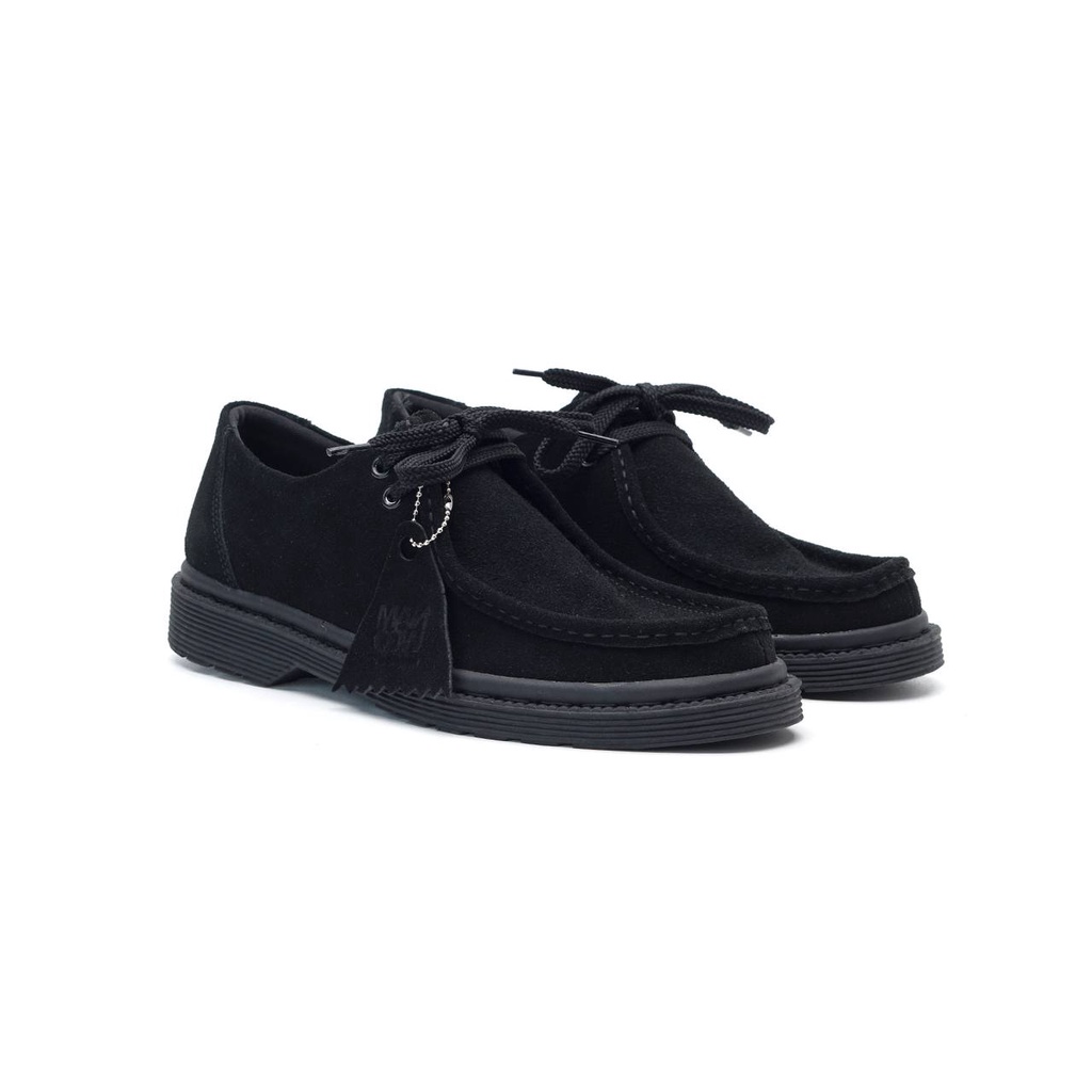 Jual Mancow Wallabee Suede Hitam Sepatu Formal Pria Wanita Original ...