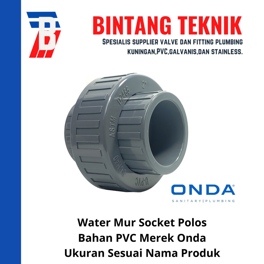 Jual Water Mur 1" inch PVC Onda | Shopee Indonesia