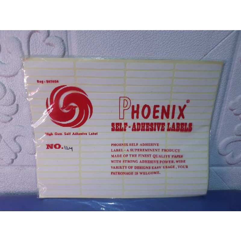 Jual Sticker Label / Label Harga Phoenix No 124 (6 x 50 mm) | Shopee ...