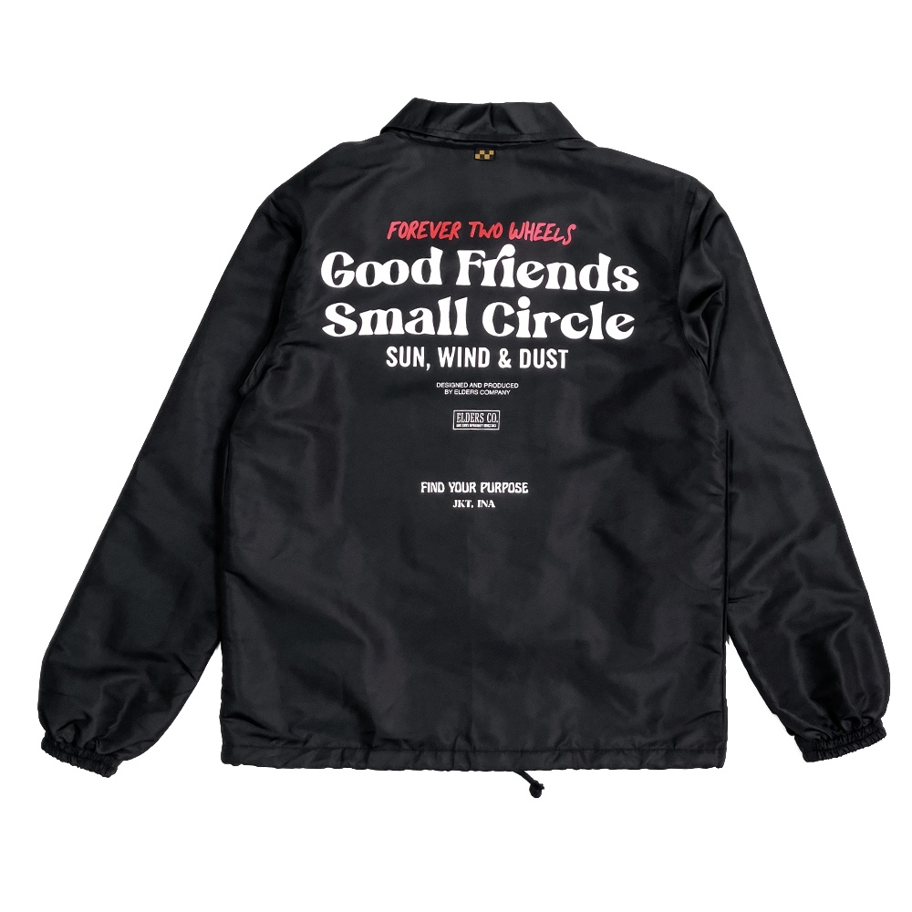 Jual Coach Jacket "Good Friends" - Black | Shopee Indonesia