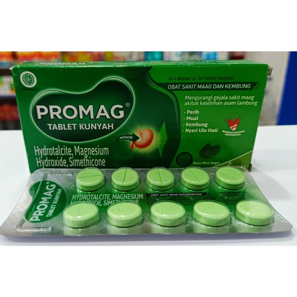 Jual Promag 𝟏 𝐒𝐓𝐑𝐈𝐏 𝐈𝐒𝐈 𝟏𝟎 𝐓𝐀𝐁𝐋𝐄𝐓 - Mengatasi Asam Lambung, Maag, Nyeri ...