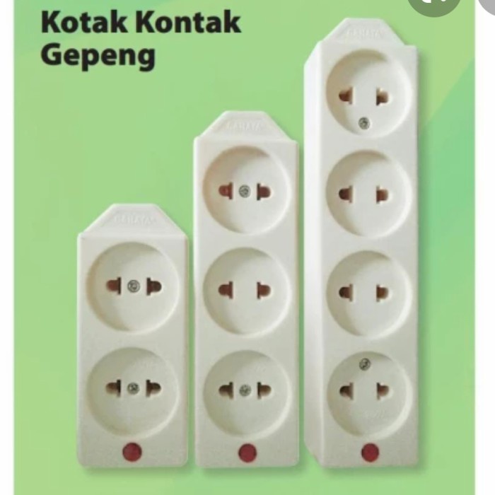 Jual Stop Kontak Gepeng 2lb 3lb 4lb / Colokan Listrik Stop Kontak | Shopee Indonesia
