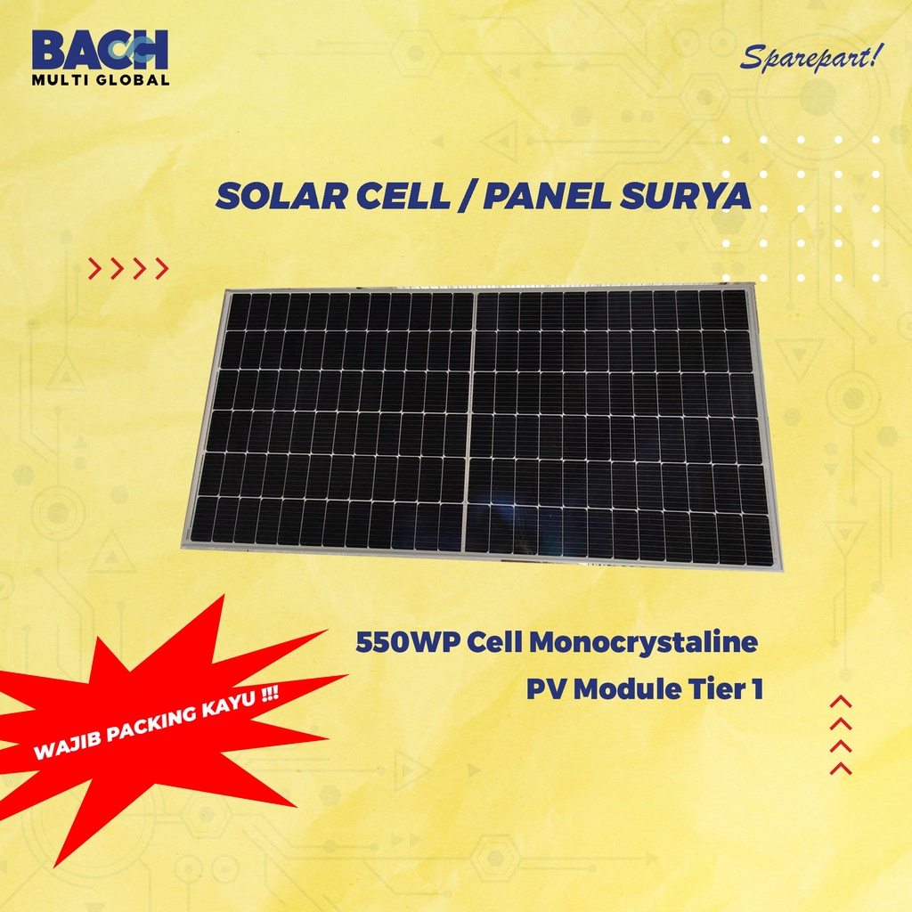 Jual Panel Surya 550WP Cell Monocrystaline PV Module Tier 1 | Shopee ...