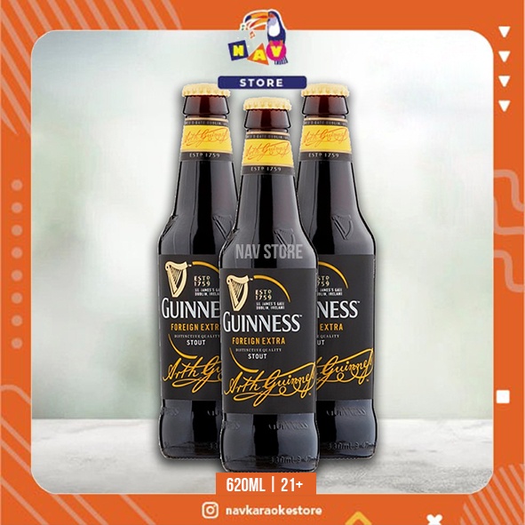 Jual Guinness Beer Extra Stout - Bir Hitam 620ml - 3botol | Shopee ...