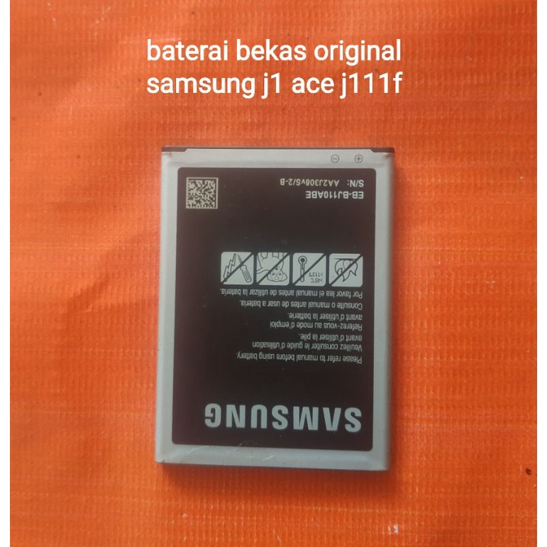Jual baterai bekas original samsung j111f /J110 j1 ace | Shopee Indonesia