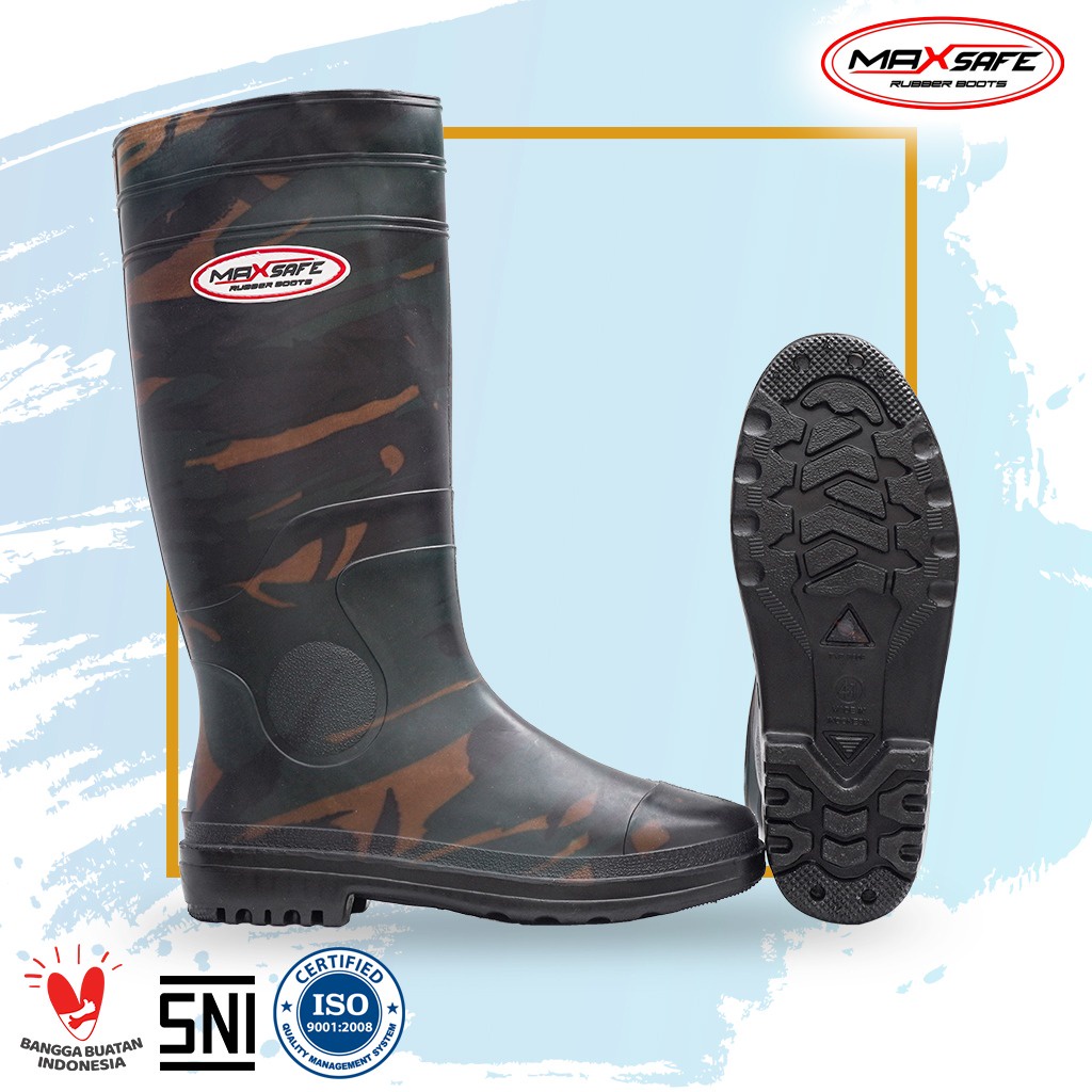 Jual Sepatu Boot Panjang Toyobo MaxSafe 8808 Doreng Army | Shopee Indonesia