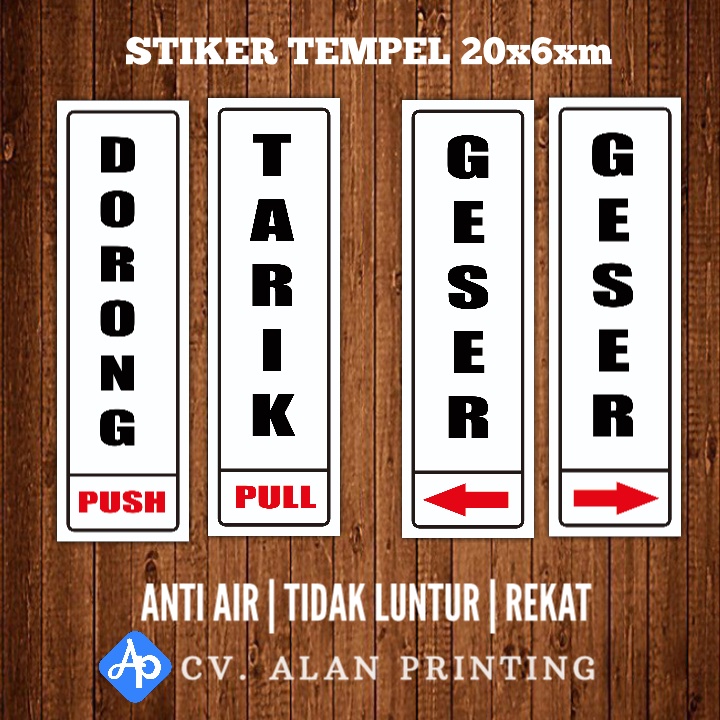 Jual STIKER BUKA PINTU TUTUP & GESER KODE ST 15-16 SER | Shopee Indonesia