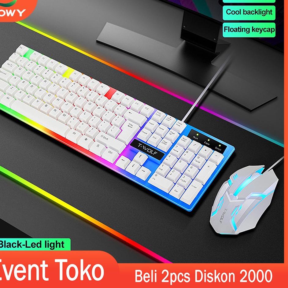 Jual Produk Istimewa Glowy Paket keyboard gaming dan Mouse /Set Mouse ...