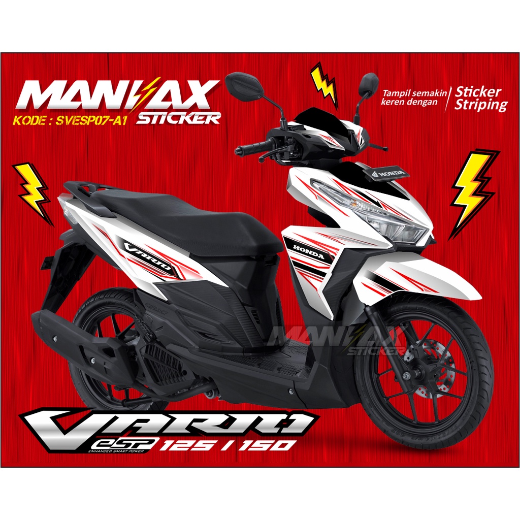 Jual Sticker Vario 150 - Striping Vario 125/150 Old - Stiker Vario LED ...