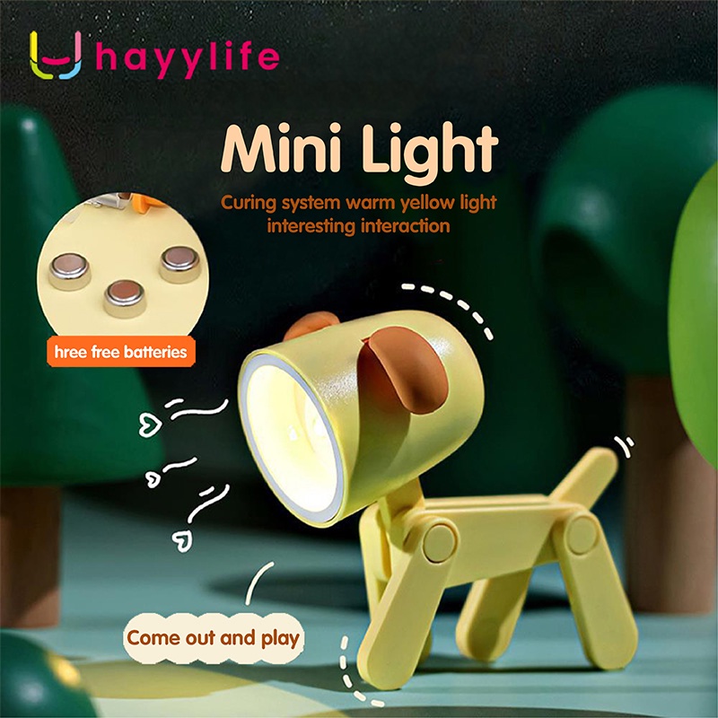 Jual HAYYLIFE Lampu Meja Mini Transformable LED Hias Lucu Bentuk Anjing ...