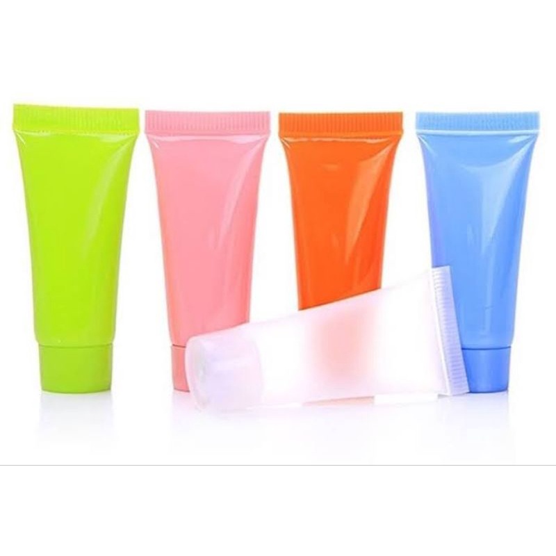 Jual PP3 Botol Tube Warna PASTEL PREMIUM 5ml/10ml/15ml/20ml/30ml Soft ...