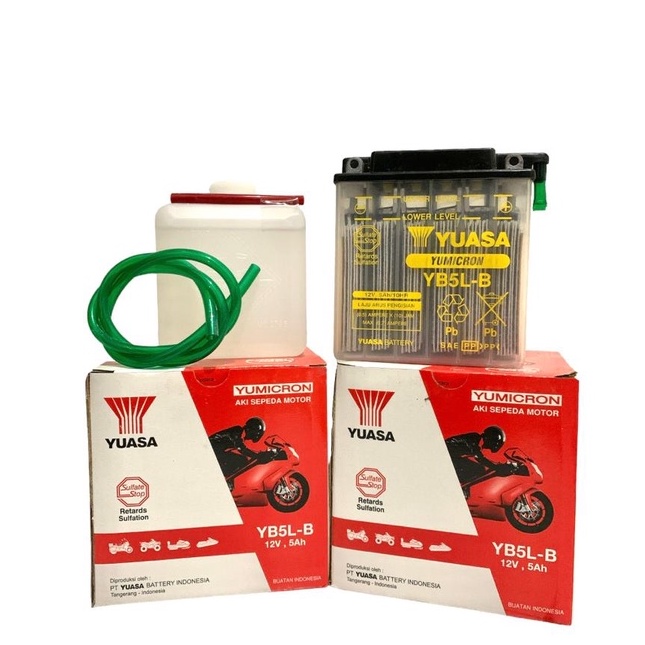 Jual Aki Motor Yuasa YB5L-B (MOTOR MIO, SUPRA,KHARISMA, ASTREA, LEGENDA, DLL) | Shopee Indonesia