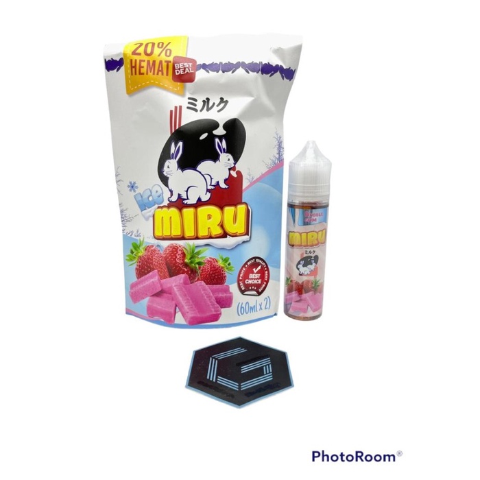 Jual Miru STRAWBERRY BUBBLEGUM ICE 60ML 1pcs by Jozojo Brewery Liquid ...