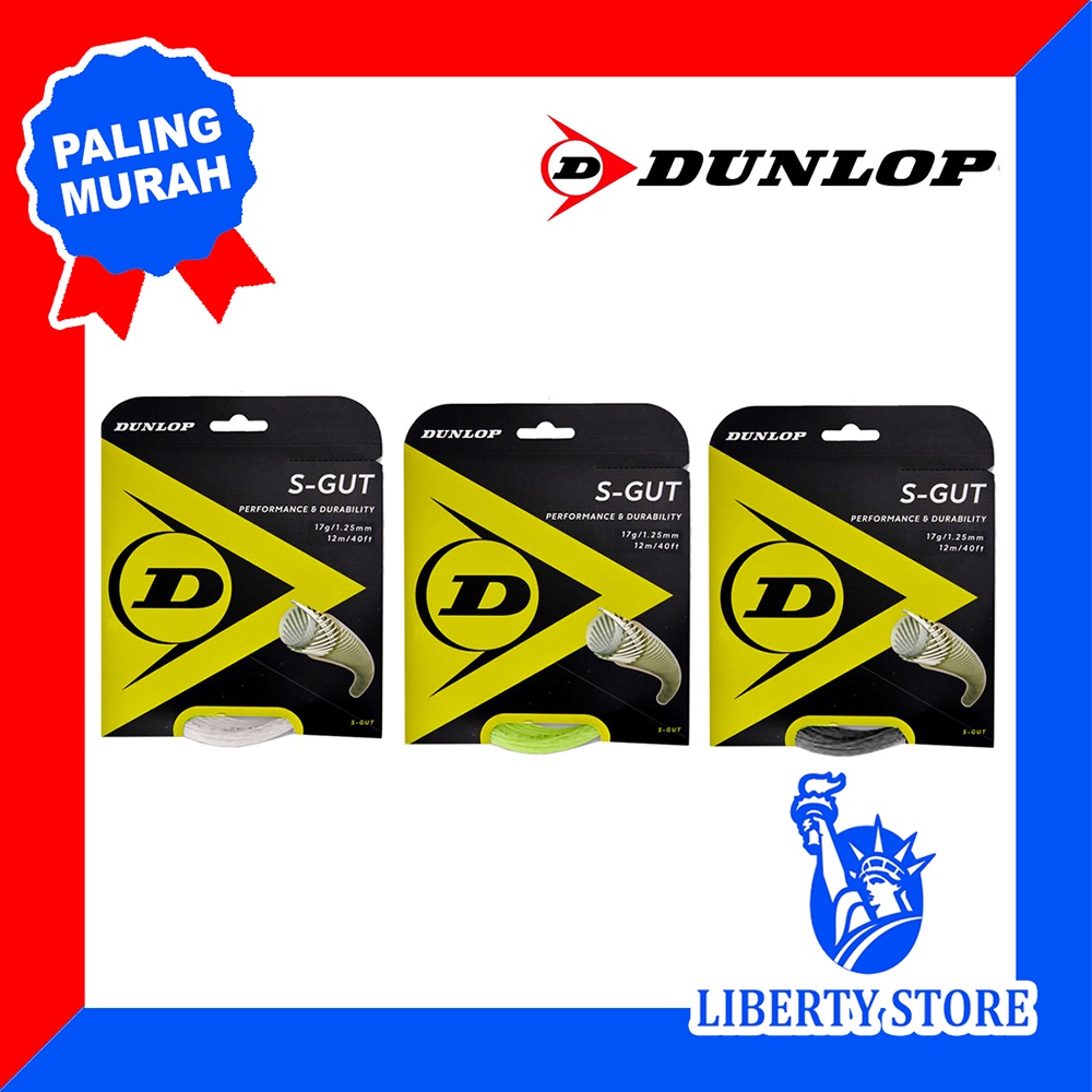 Jual Senar Raket Tenis Lapangan Original Dunlop S - GUT | Shopee Indonesia