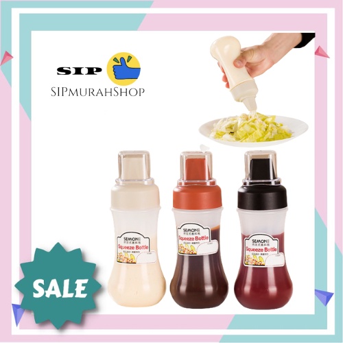 Jual BOTOL SAUS 5 LUBANG DENGAN TUTUP / Botol saus Plastik Wadah Saus ...