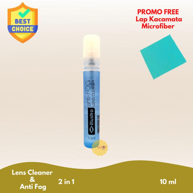 Jual Illustro Lens Cleaner + Anti Fog 2 In 1 Pembersih Kaca Mata/Lensa ...