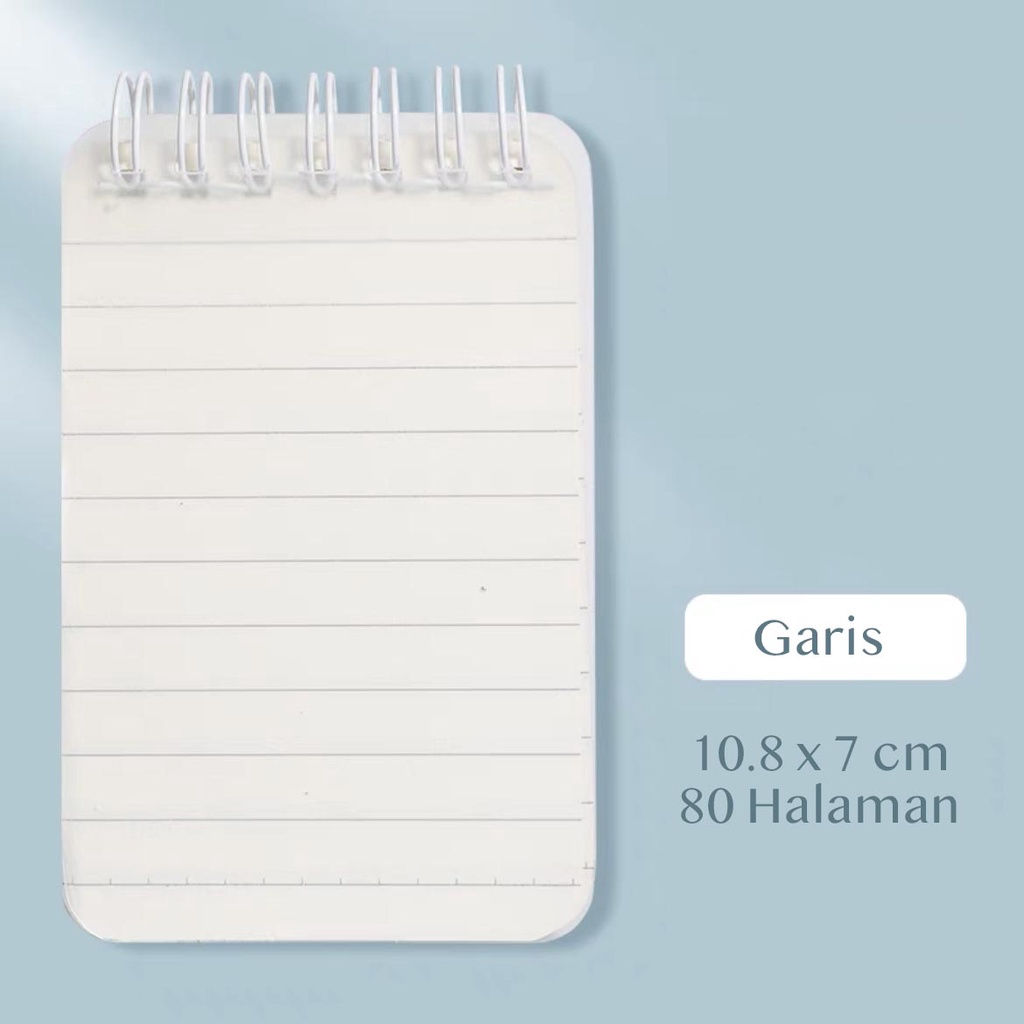 Jual 80 Lembar Notebook Spiral Notes Kotak Garis Kecil Mini / Buku ...