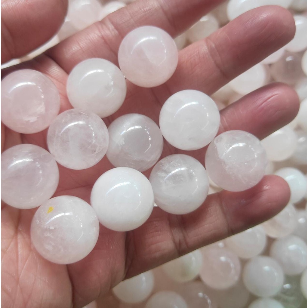 Jual BATU ROSE QUARTZ Sphere (Small BALL ) ukuran 20mm | Shopee Indonesia