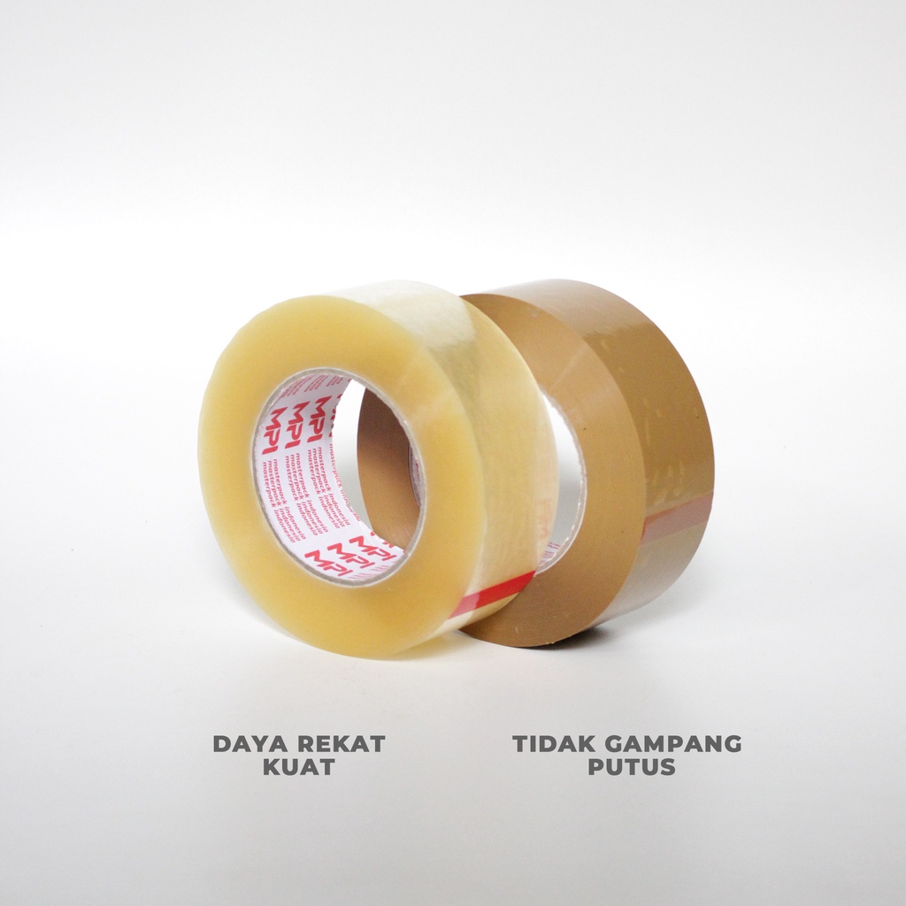 Jual Lakban Bening - Lakban Cokelat 45 mm x 200 Yard MPI 1 Dus isi 54 ...