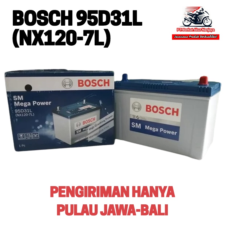Jual AKI KERING MOBIL PAJERO Dakar AKI BOSCH 95D31L / NX120-7L Teknologi Kalsium | Shopee Indonesia