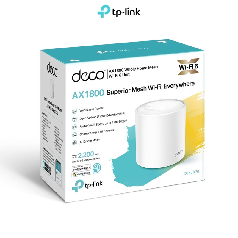 Jual TP-LINK DECO X20 1 PACK AX1800 Whole Home Mesh Wi-Fi 6 System ...