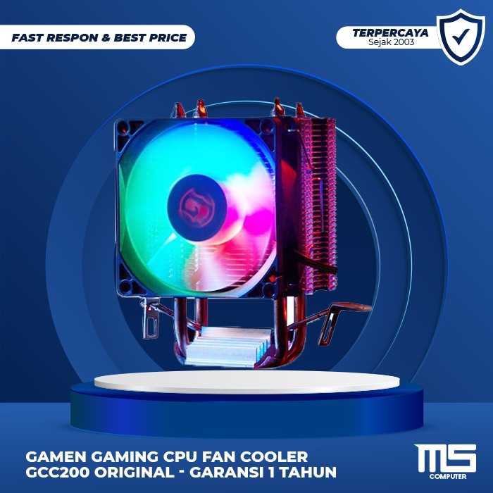 Jual GAMEN Gaming CPU Fan Cooler GCC200 Original - Garansi 1 Tahun ...