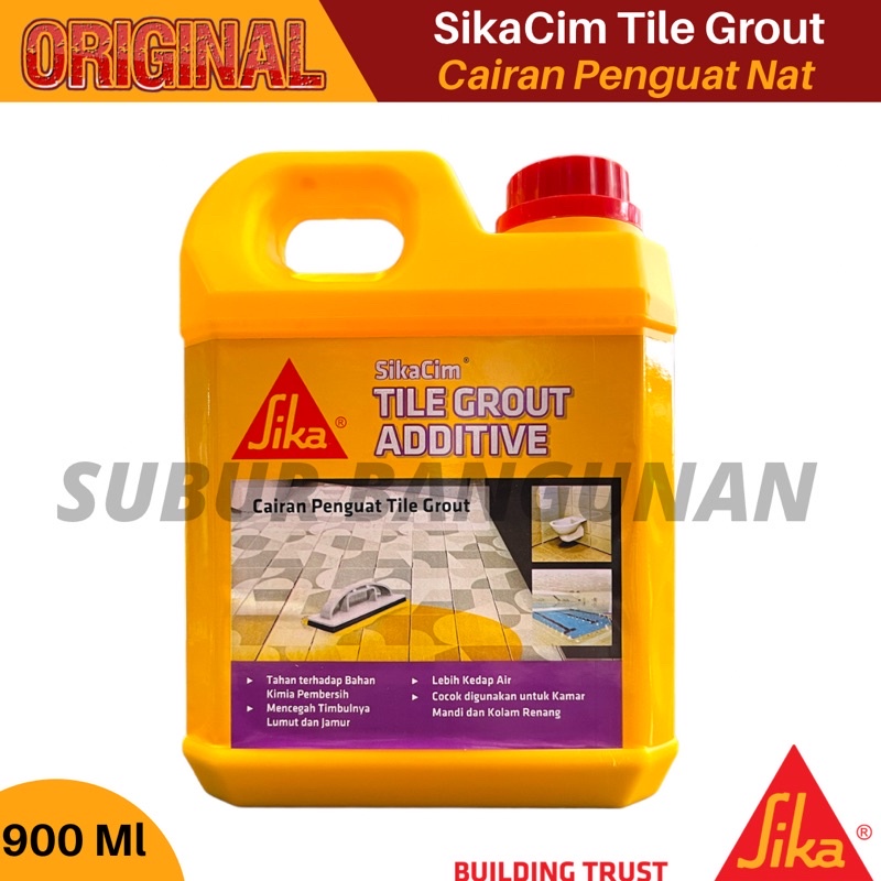 Jual SikaCim Tile Grout Additive 900 Ml Cairan Penguat Nat Keramik ...