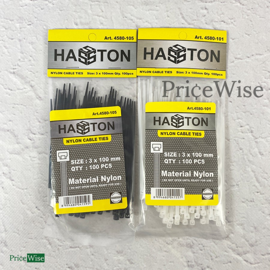 Jual Kabel Ties 3x100 mm 100 pcs Hasston / Kabel Tis 10 cm | Shopee ...
