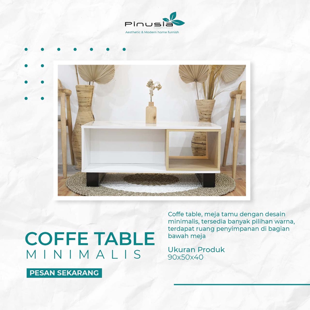 Jual Coffee Table Minimalis/ Meja Tamu Minimalis | Shopee Indonesia