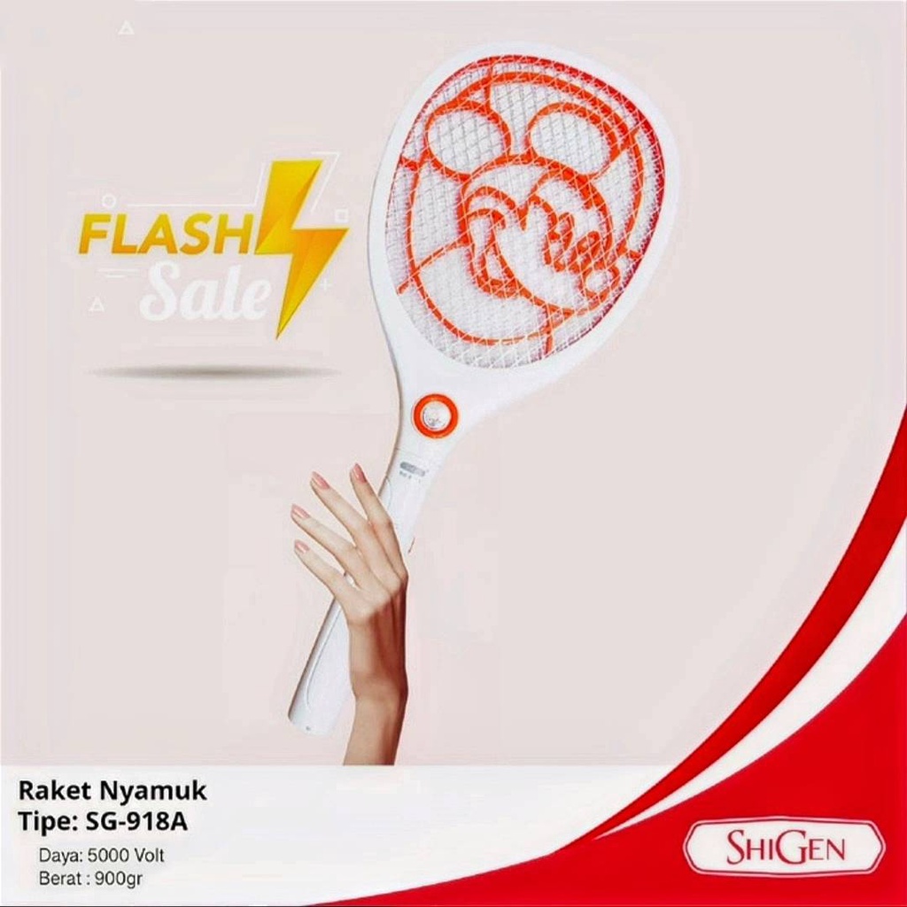 Jual RAKET NYAMUK SENTER SHIGEN SG-918A / SG 918 A KARAKTER | Shopee ...
