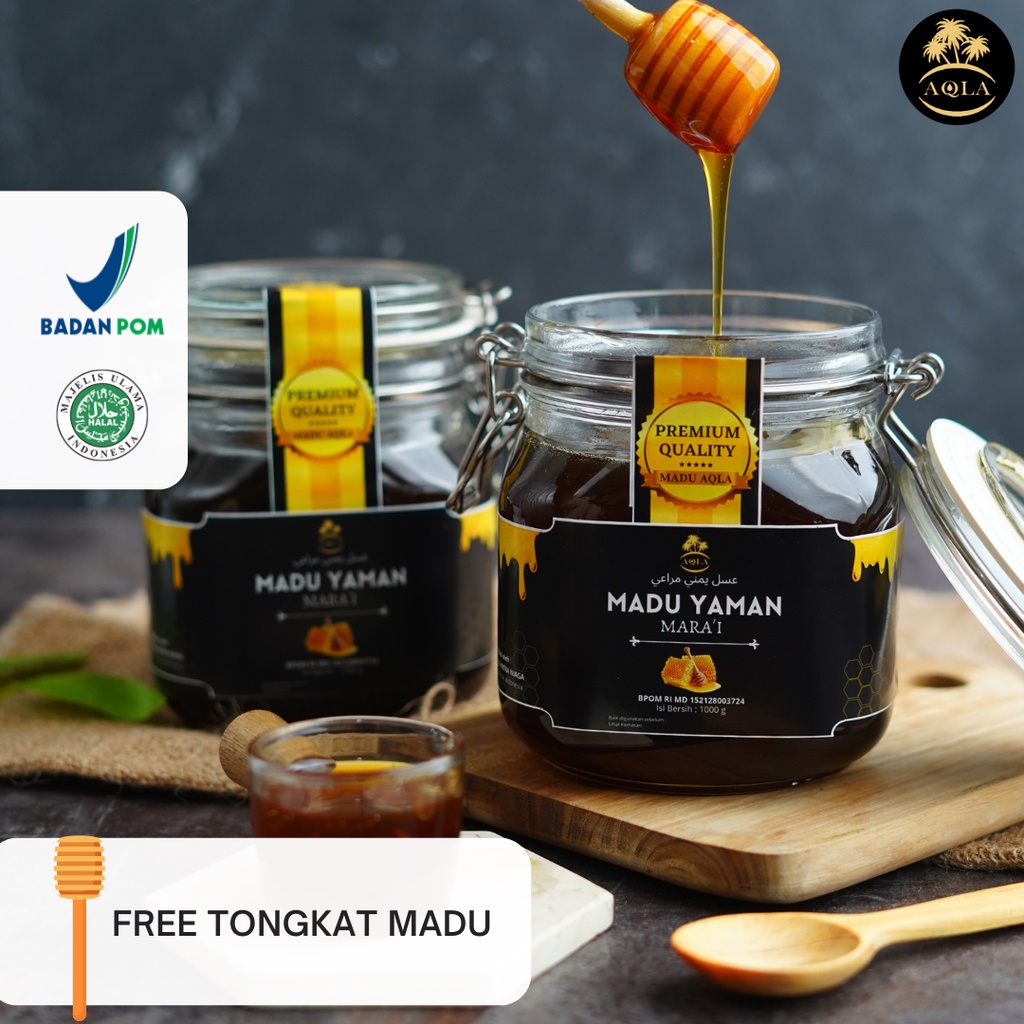 Jual Madu Asli Madu Yaman Marai Bpom Madu Marai Marai Aswad Premium 1kg Free Tongkat Madu